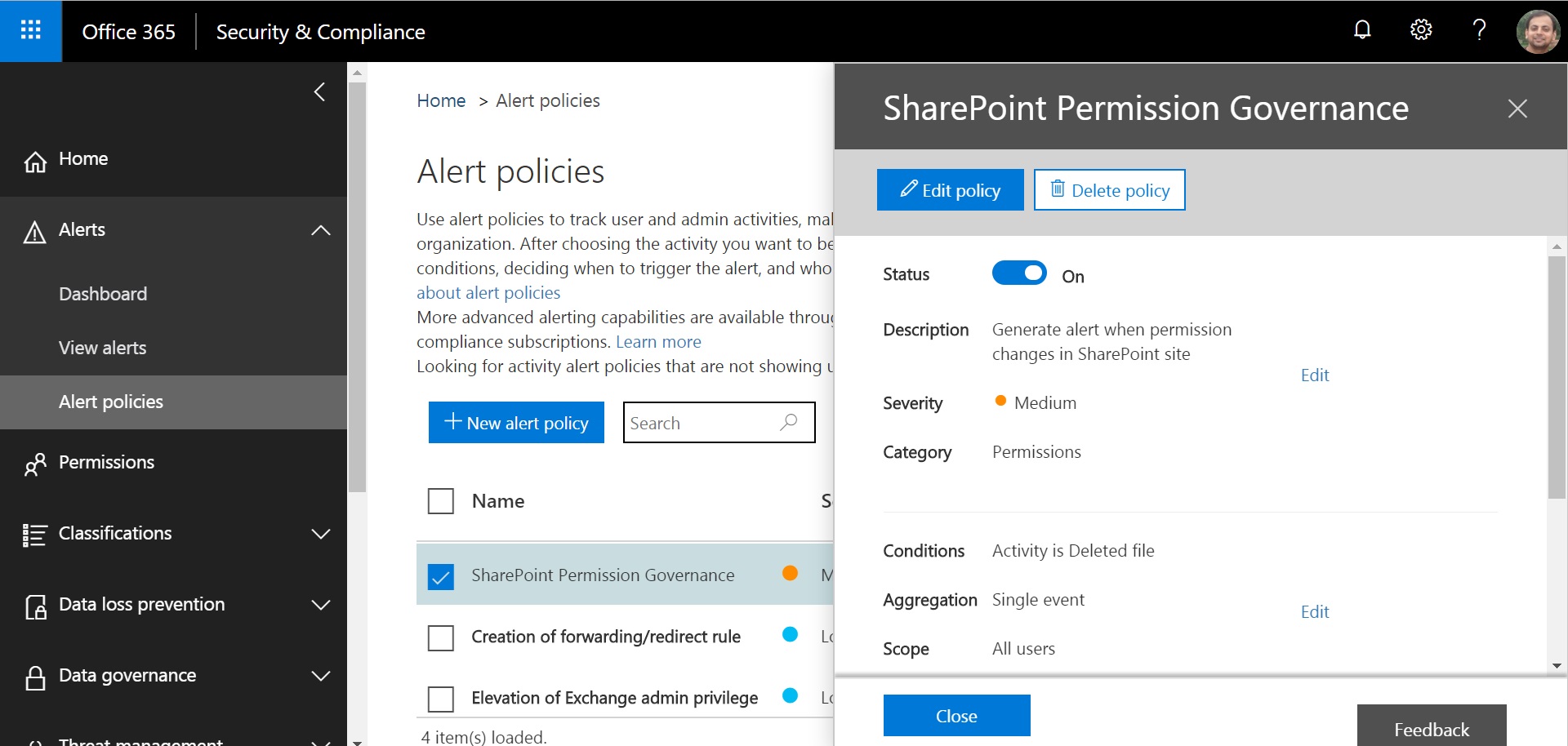 Implement Custom Alert Policies in Office 365 - Cloud Decoded Implement Custom Alert Policies in Office 365 - Cloud Decoded
