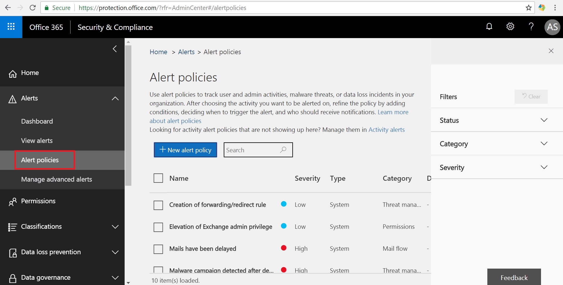 Implement Custom Alert Policies in Office 365 - Cloud Decoded Implement Custom Alert Policies in Office 365 - Cloud Decoded